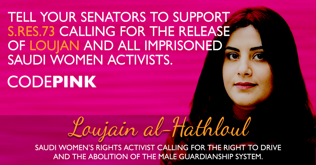 She Refused Saudi Arabias Offer Codepink Women For Peace