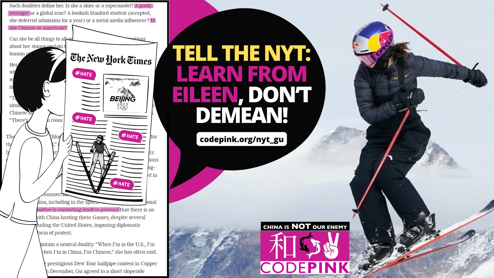 Tell the NYT: Learn From Eileen, Don’t Demean! - CODEPINK Women for Peace