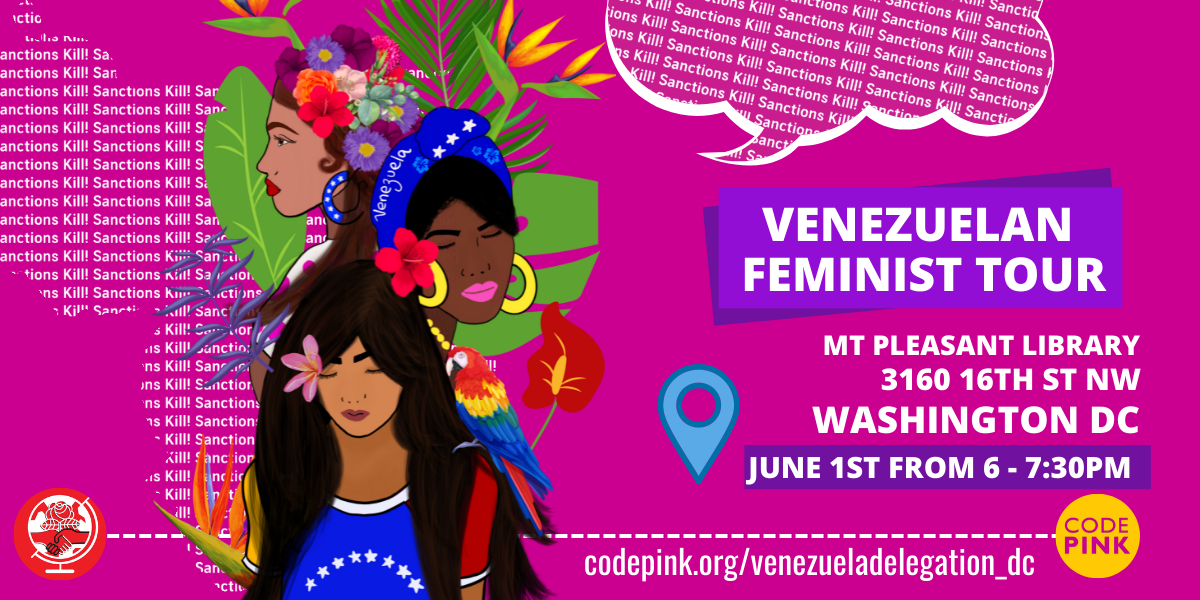 venezuela delegation DC - CODEPINK - Women for Peace