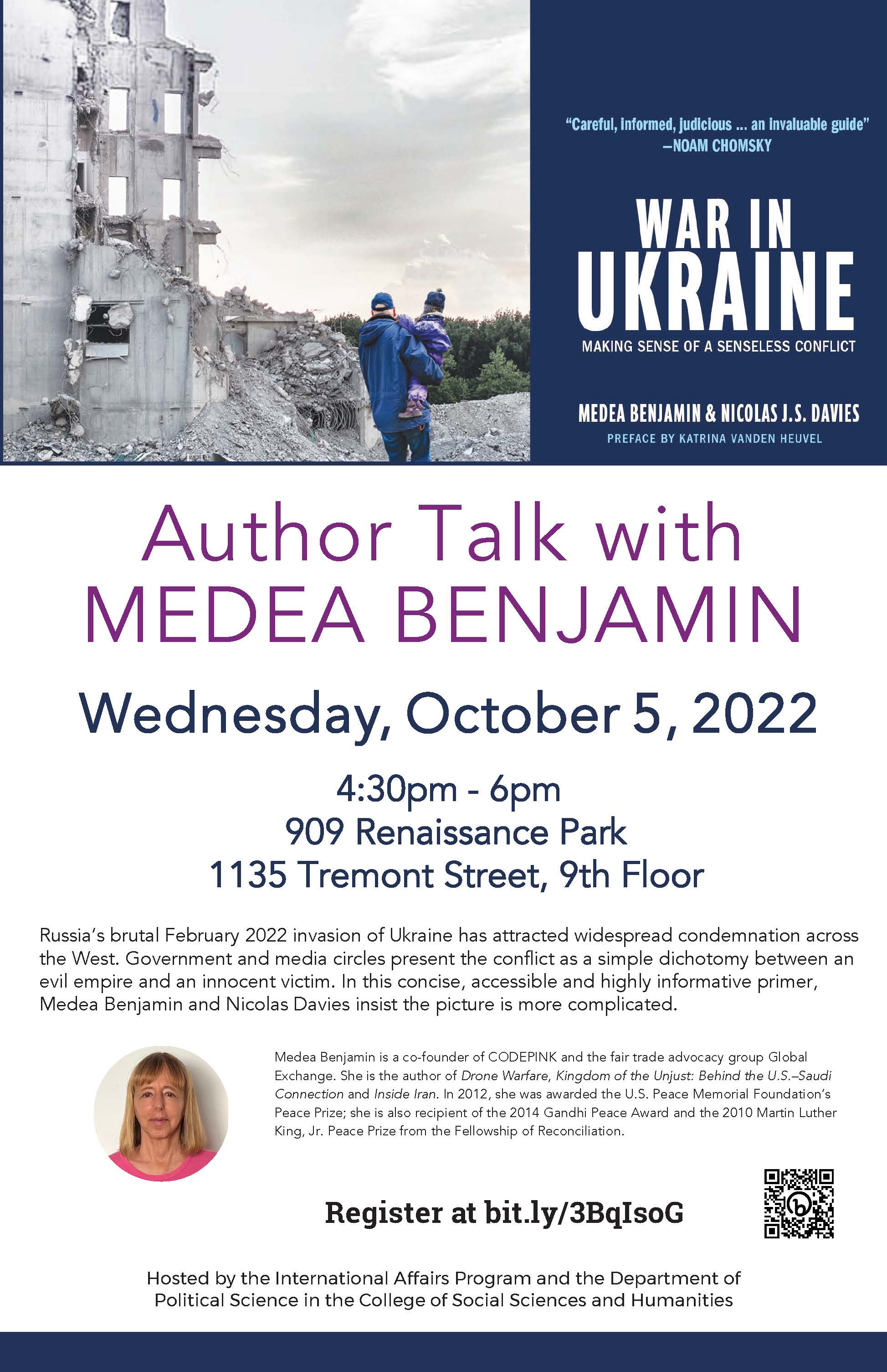 Medea Benjamin's Book Talk at Northeastern University - CODEPINK - Women for Peace