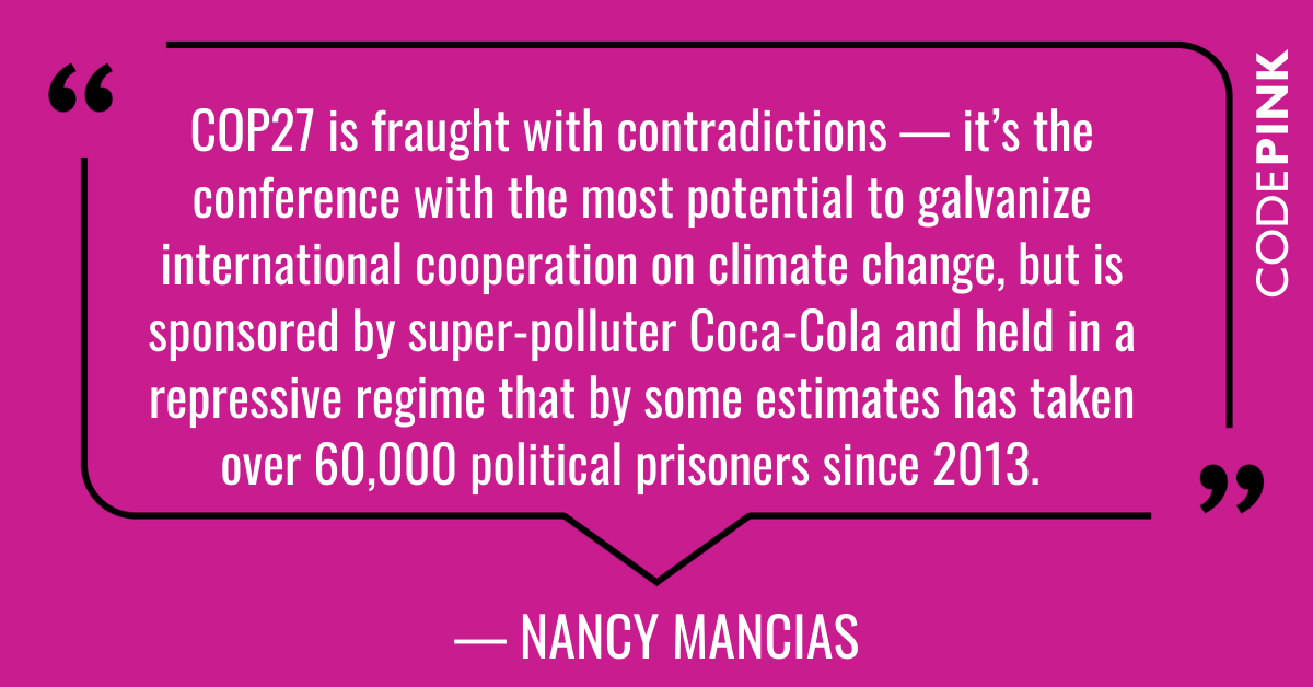 Check out our activities for the Week of November 7, 2022 - CODEPINK ...