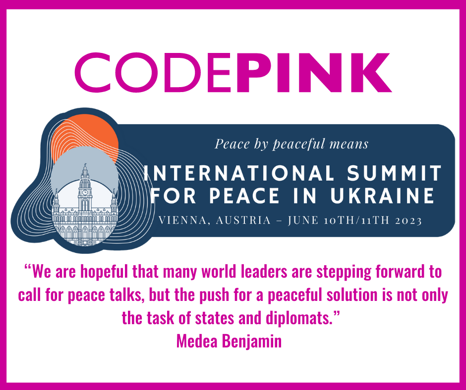 Codepink International Summit For Peace In Ukraine Vienna Austria