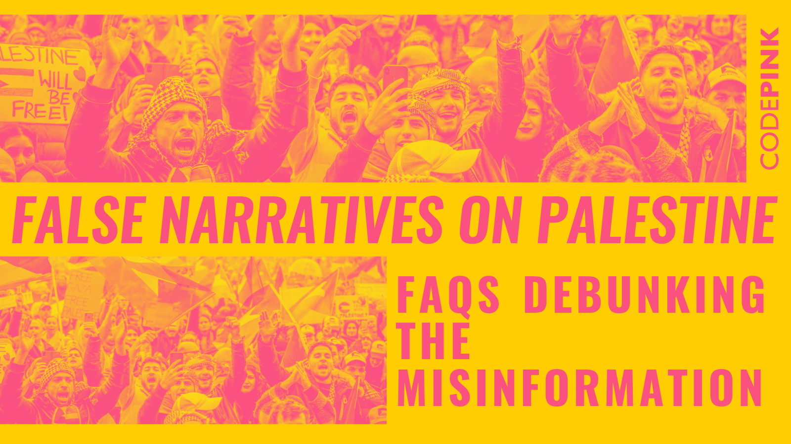 FAQs Debunking Misinformation About Palestine - CODEPINK - Women for Peace