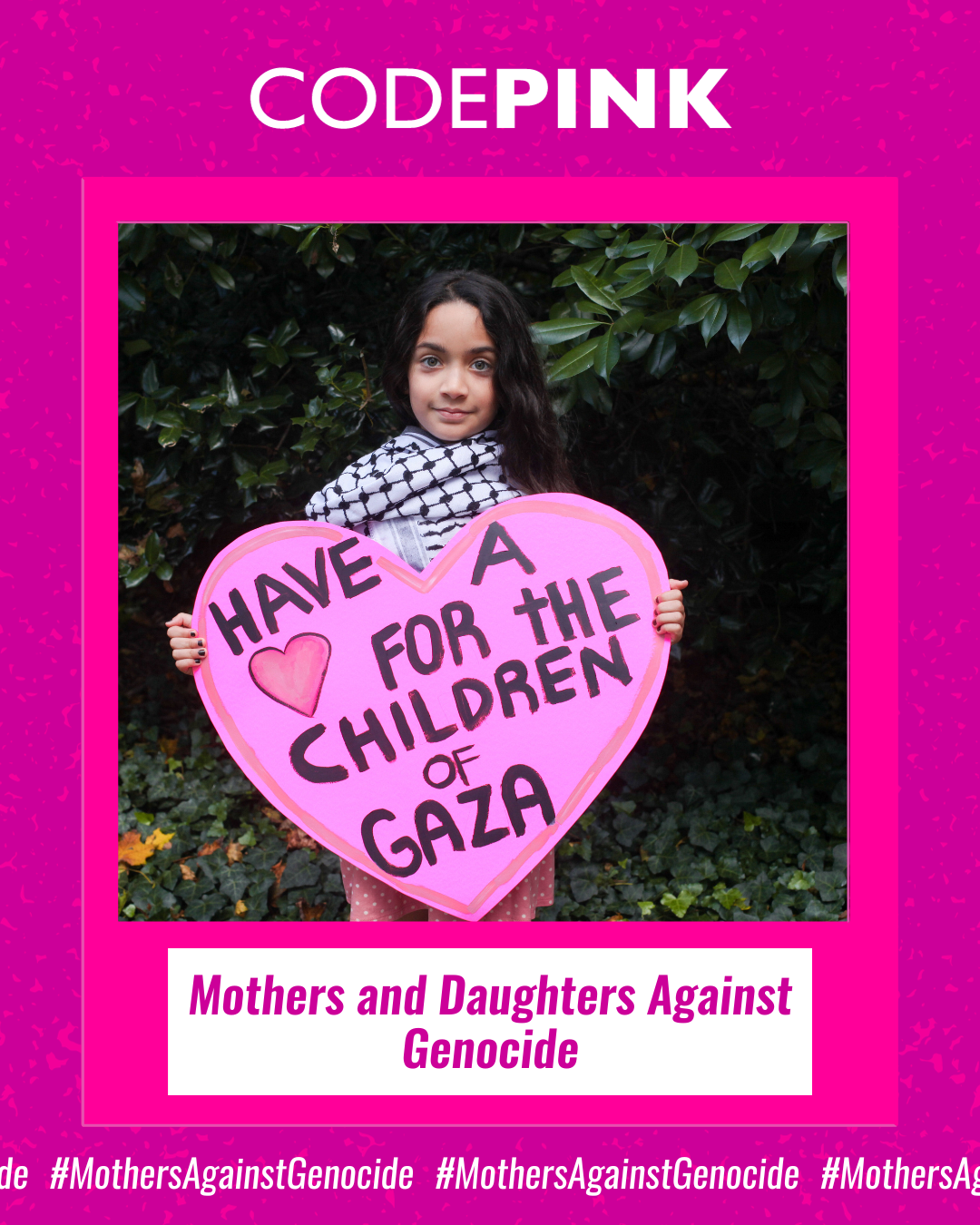 Mother's Against Genocide - CODEPINK - Women for Peace