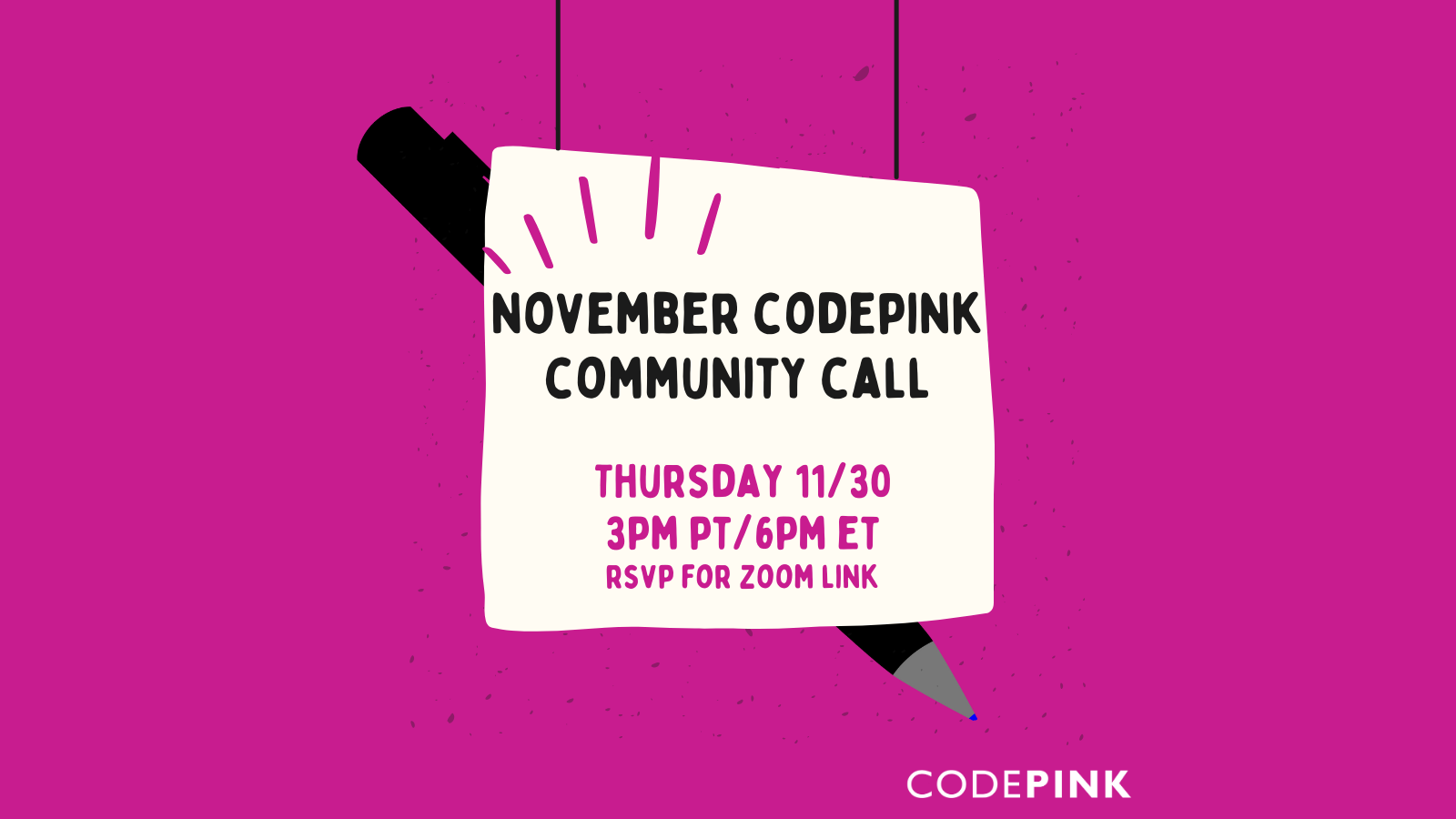 November CODEPINK Community Call