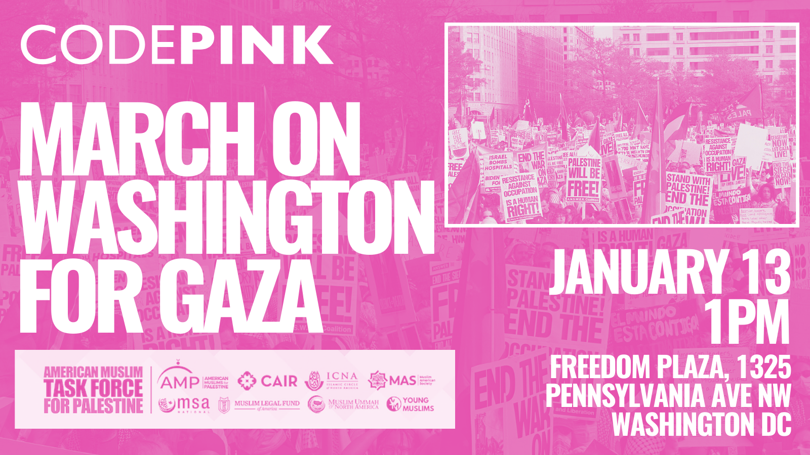March on Washington For Gaza - CODEPINK - Women for Peace