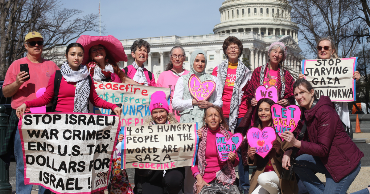 You showed up! - CODEPINK - Women for Peace