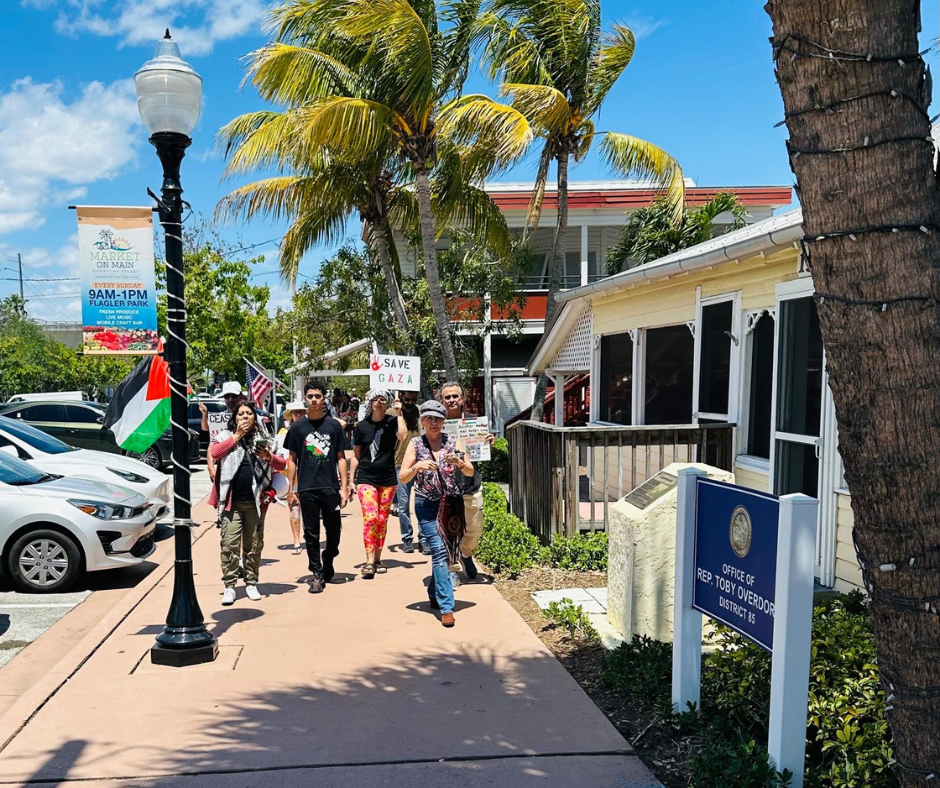 Free Palestine Message Brought to Quiet South Florida Town - CODEPINK ...