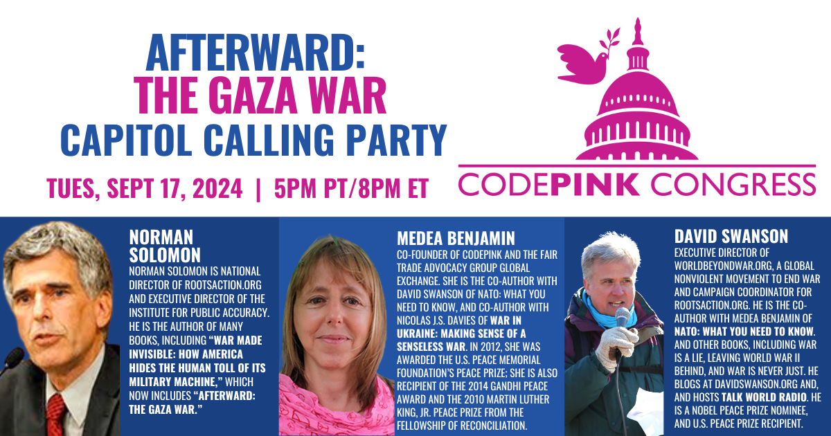 Afterward: The Gaza War & NATO: What You Need to Know - CODEPINK ...