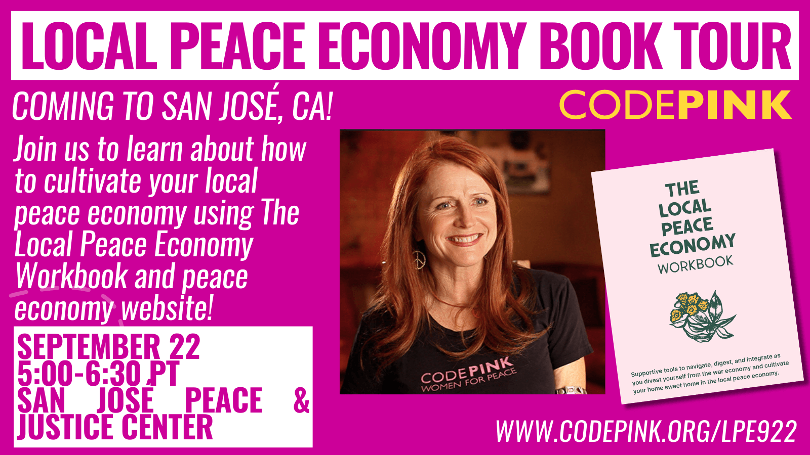 Local Peace Economy Book Tour: San Jose, CA - CODEPINK - Women for Peace