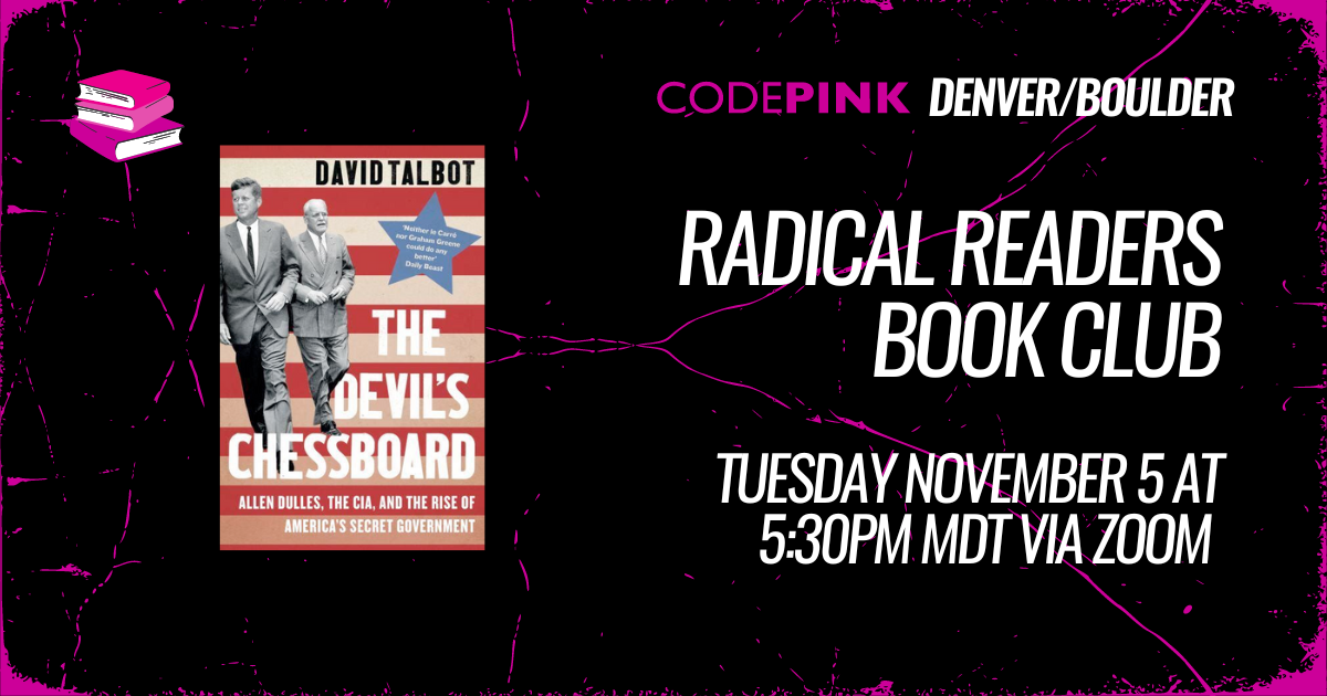 The Radical Readers Book Club - November - CODEPINK - Women for Peace