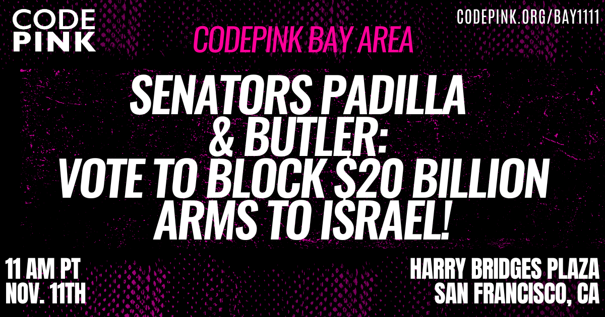 CODEPINK San Francisco to Hold Armistice Day March/Rally To Demand ...