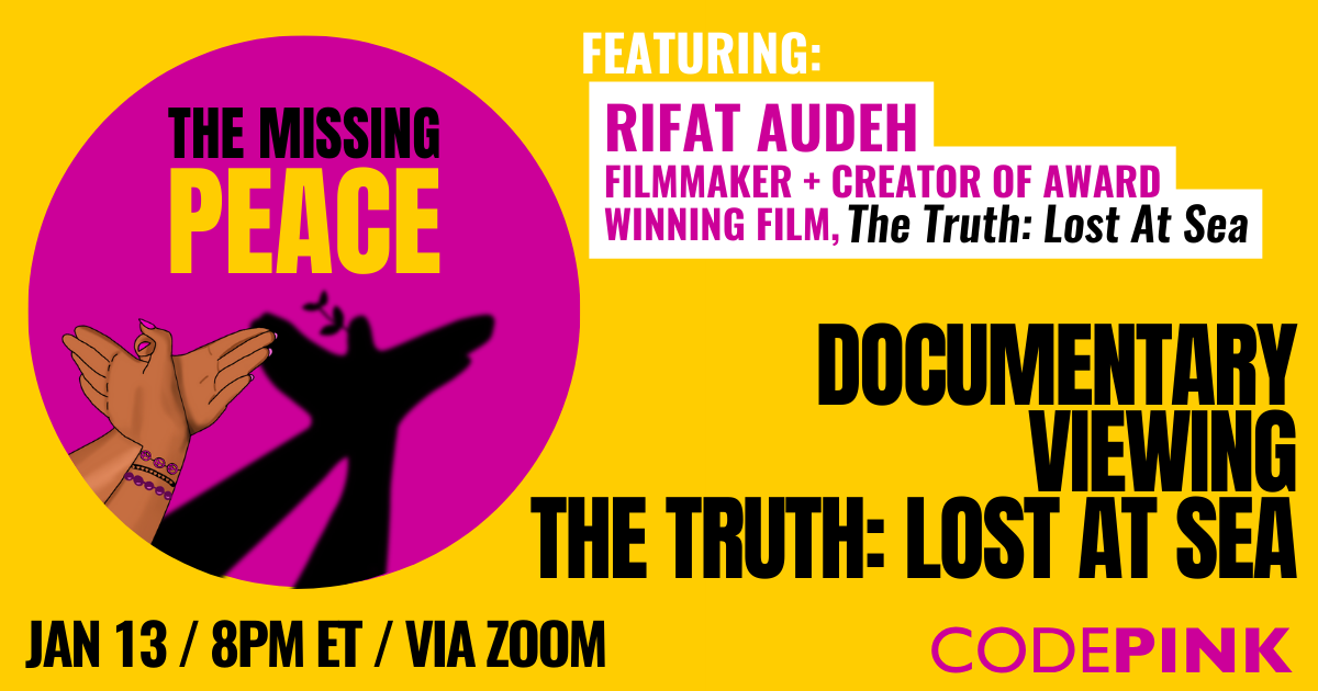 Missing Peace Monday Documentary Viewing: The Truth: Lost at Sea 1/13