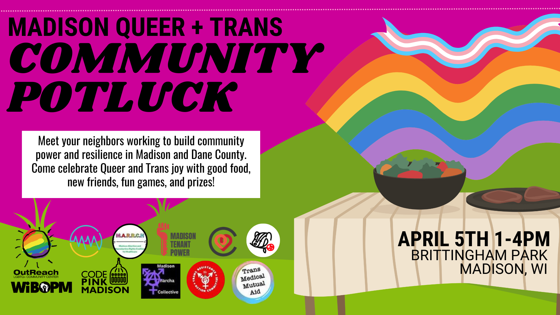Madison Queer & Trans Community Potluck - CODEPINK - Women for Peace