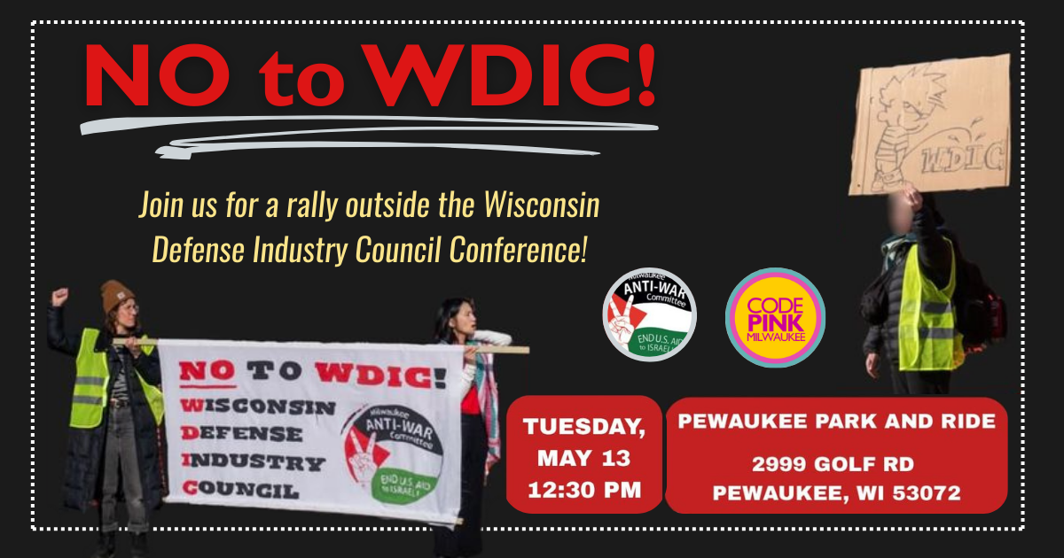 NO to WDIC! - CODEPINK - Women for Peace