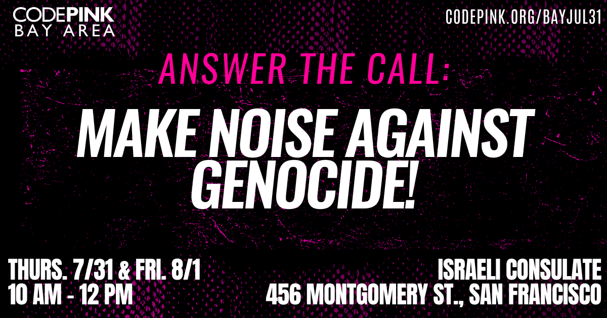 CODEPINK Statement: CODEPINK Statement: Release the Humanitarians and ...