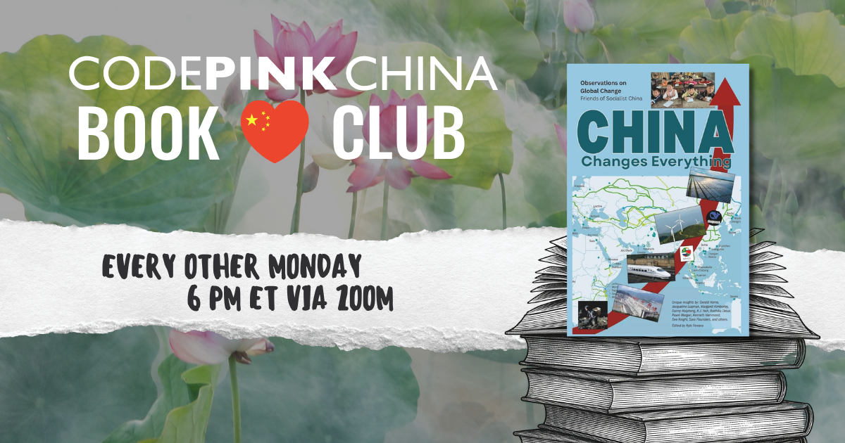 China Is Not Our Enemy Book Club Meeting - CODEPINK - Women for Peace