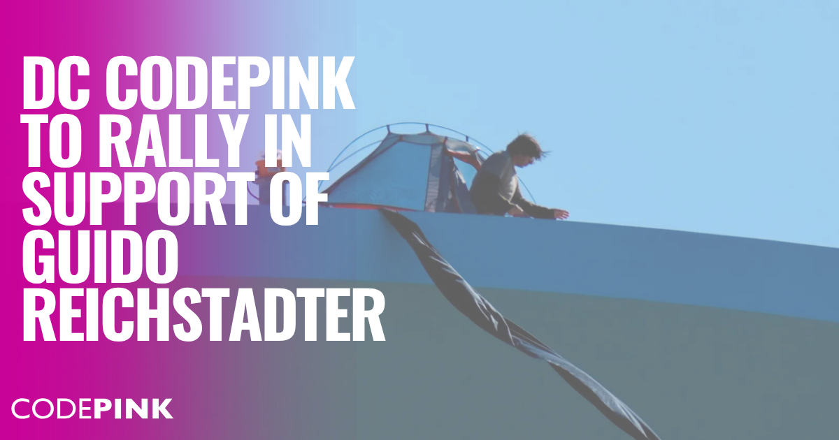 DC CODEPINK Holds at Frederick Douglas Memorial Bridge in Support of ...