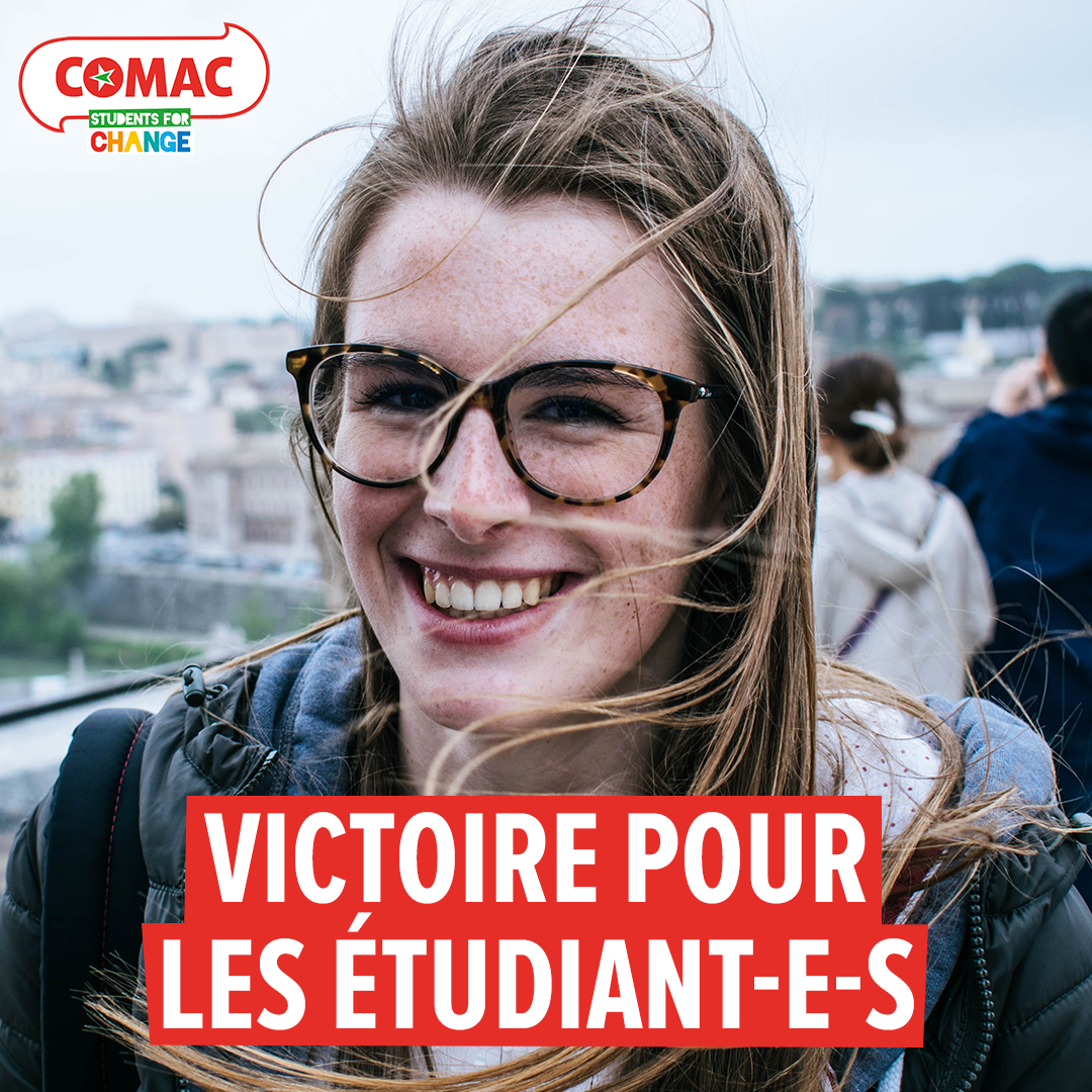 Victoire pour les étudiant-e-s - Comac FR