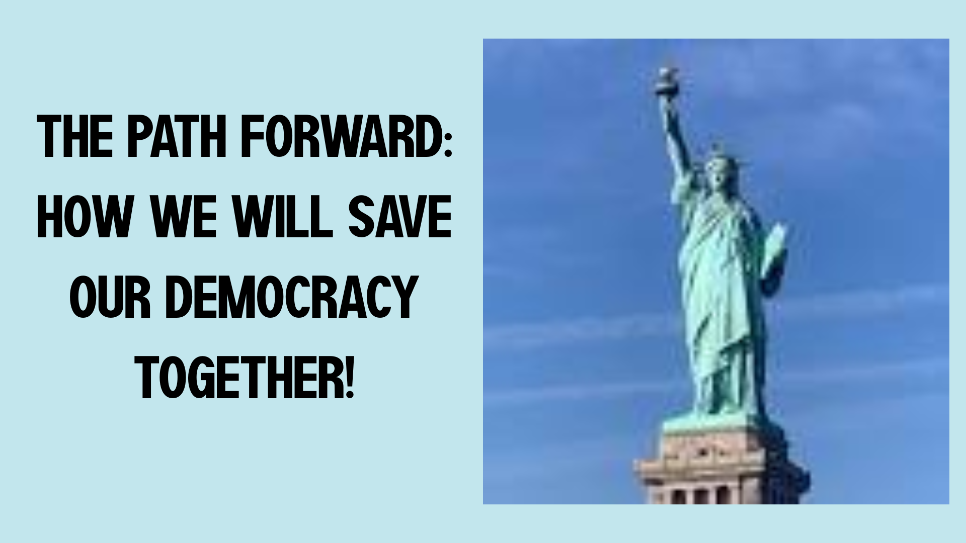 CTD TOWN HALL: PATH FORWARD - Commit to Democracy 2024