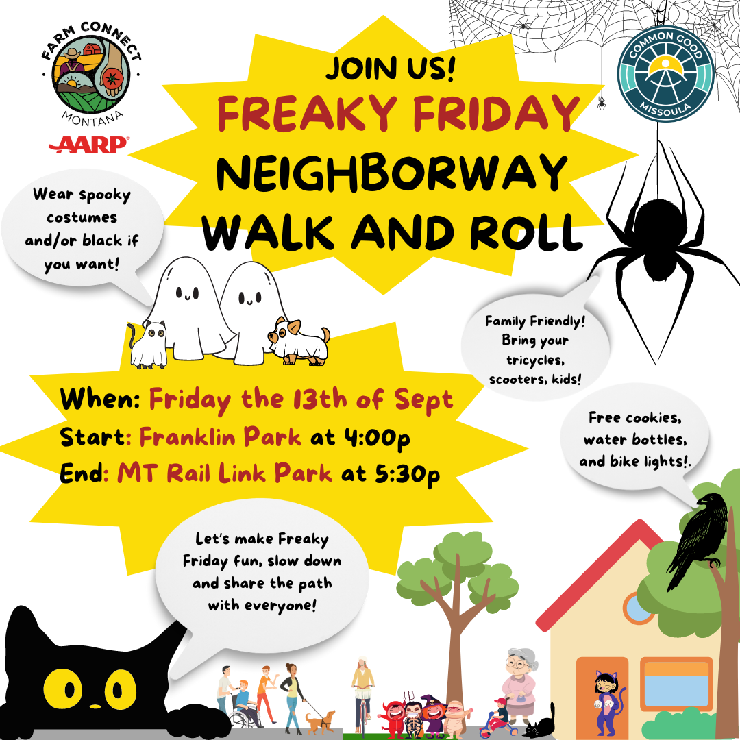 September Friday the 13th Spooky Walk and Roll - Common Good Missoula