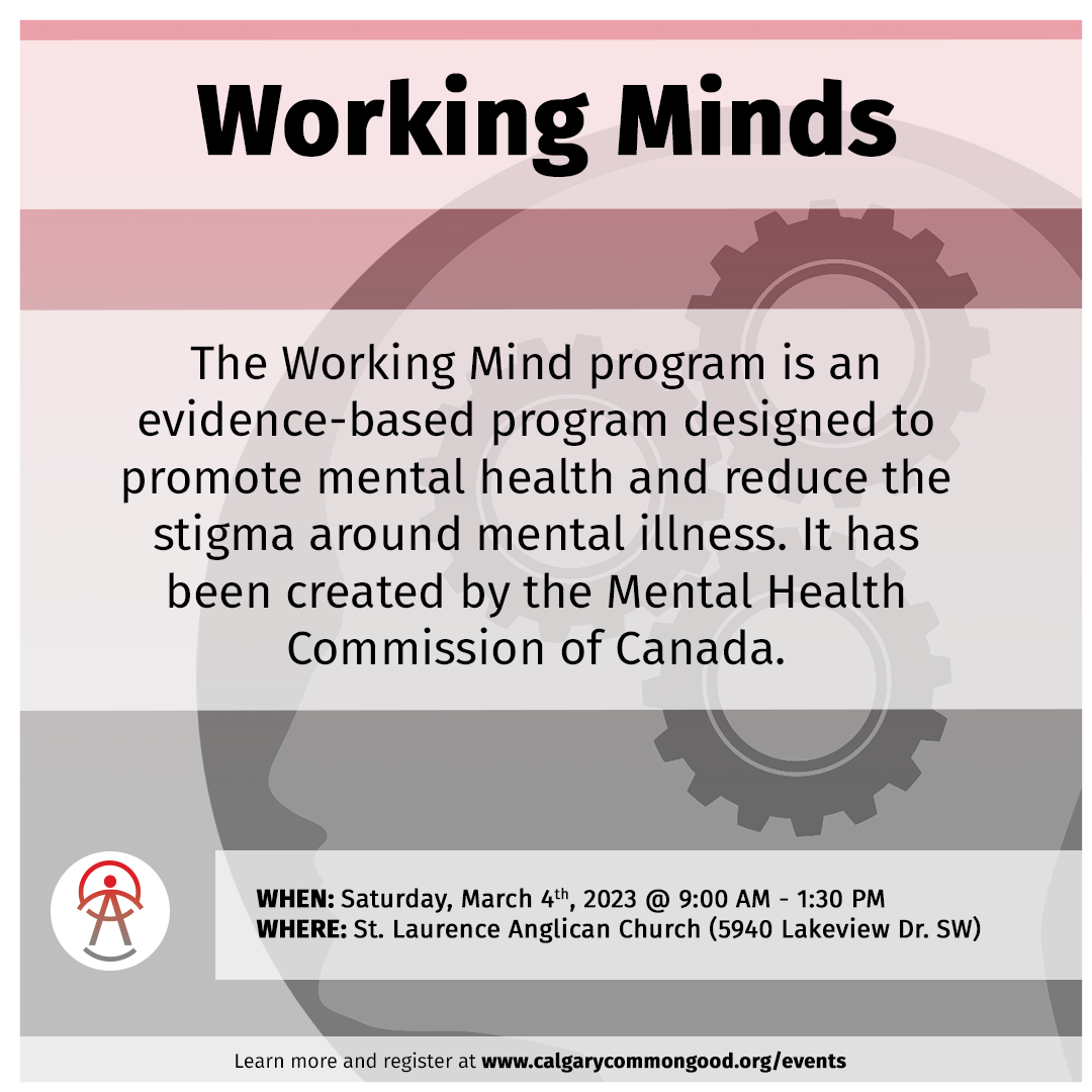 Working Minds Certified Training with the Calgary Alliance for the ...