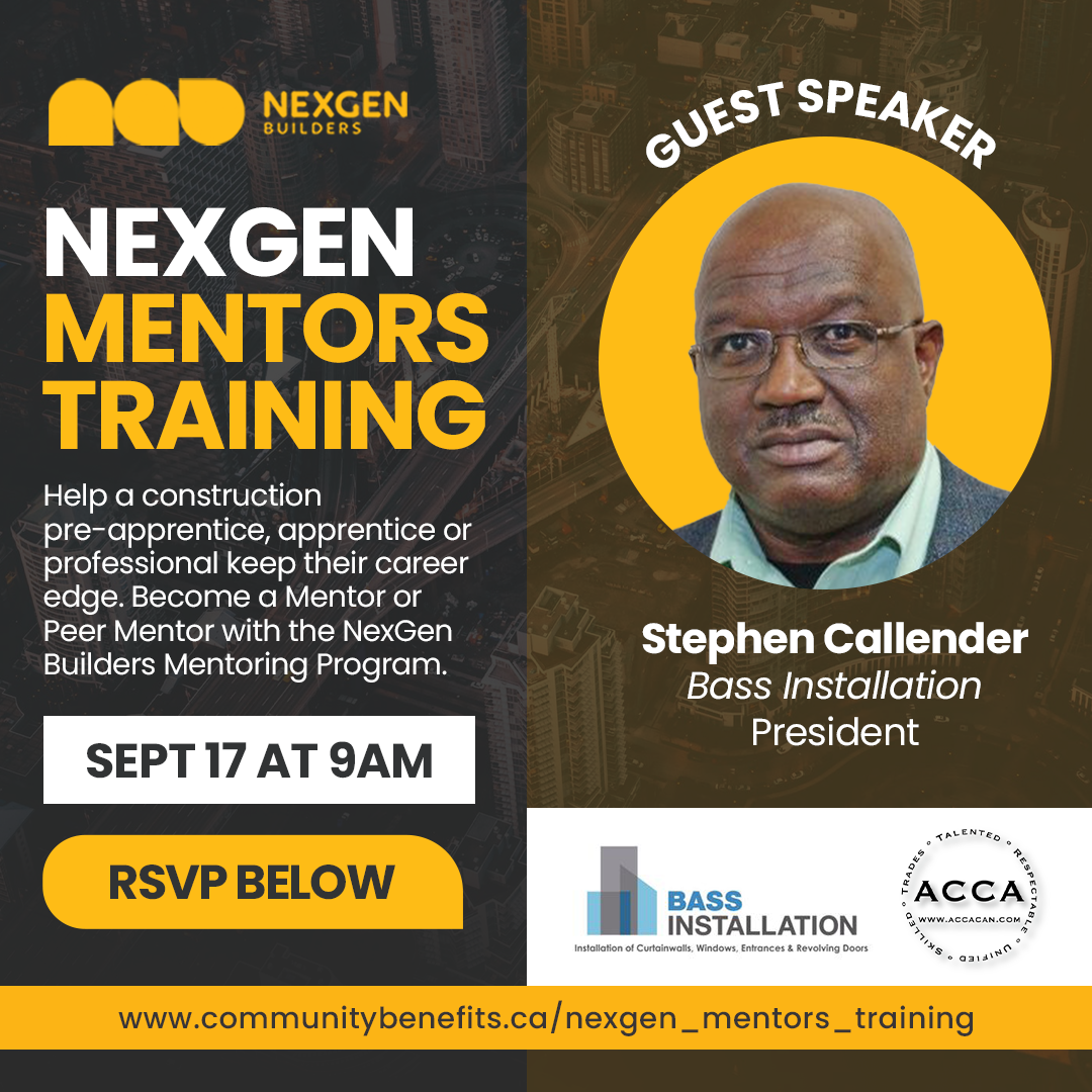 NexGen Mentors Training - Toronto Community Benefits Network
