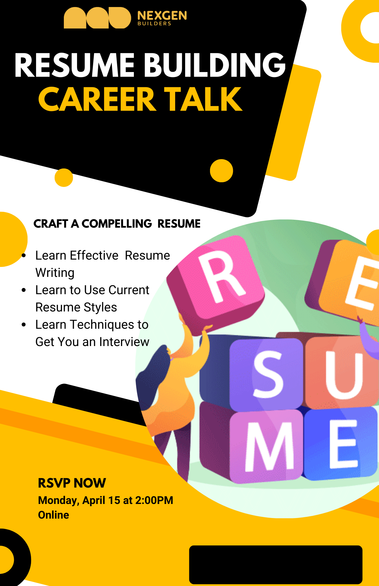 Webinar - Resume Building - Toronto Community Benefits Network