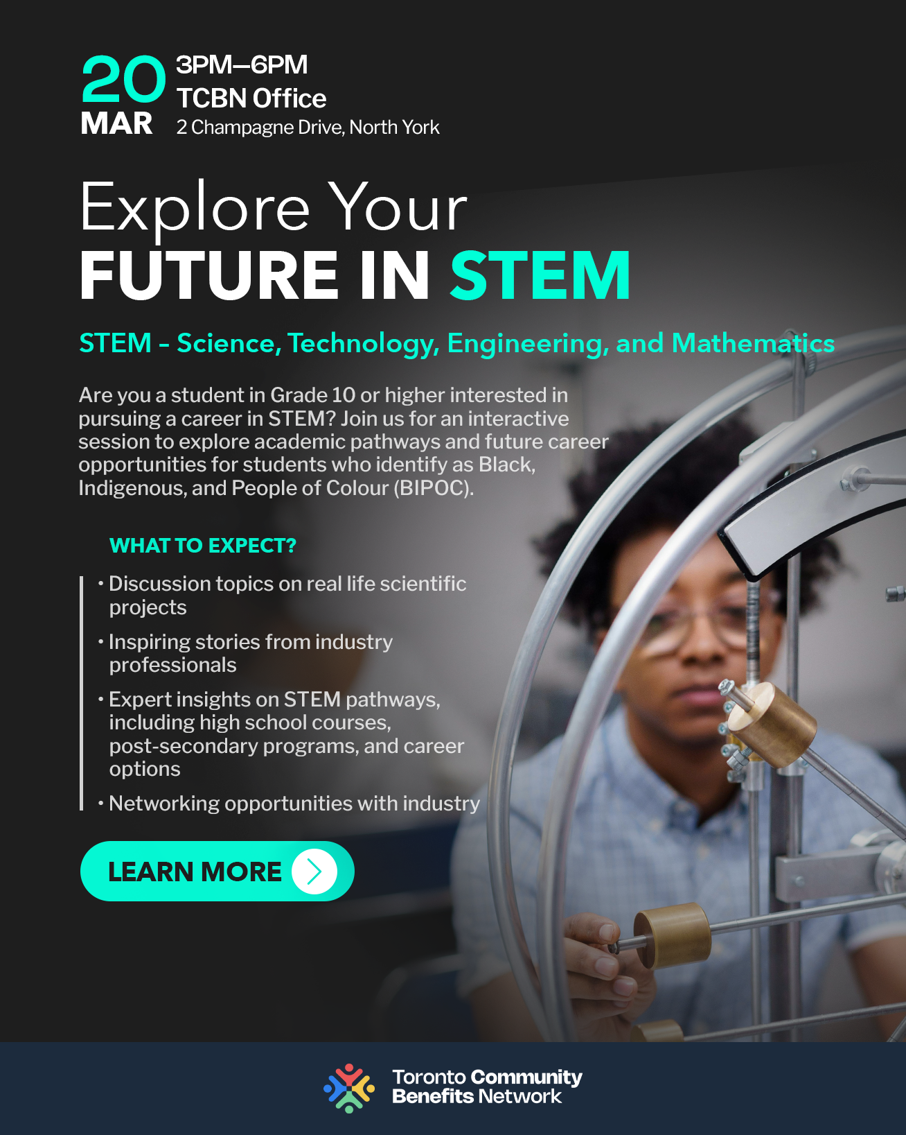 Explore Your Future In Stem - Toronto Community Benefits Network