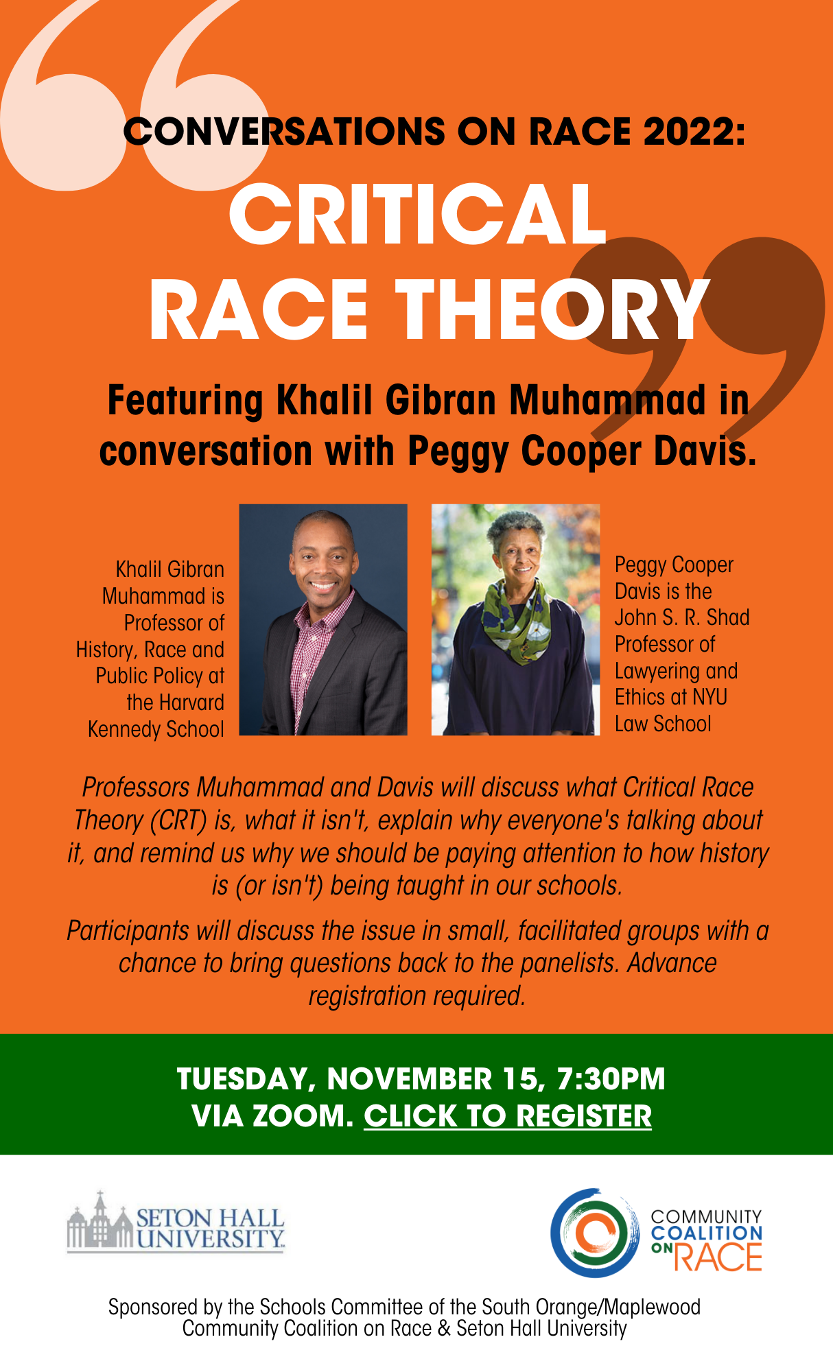 Conversations on Race: Critical Race Theory - South Orange/Maplewood Community Coalition on Race