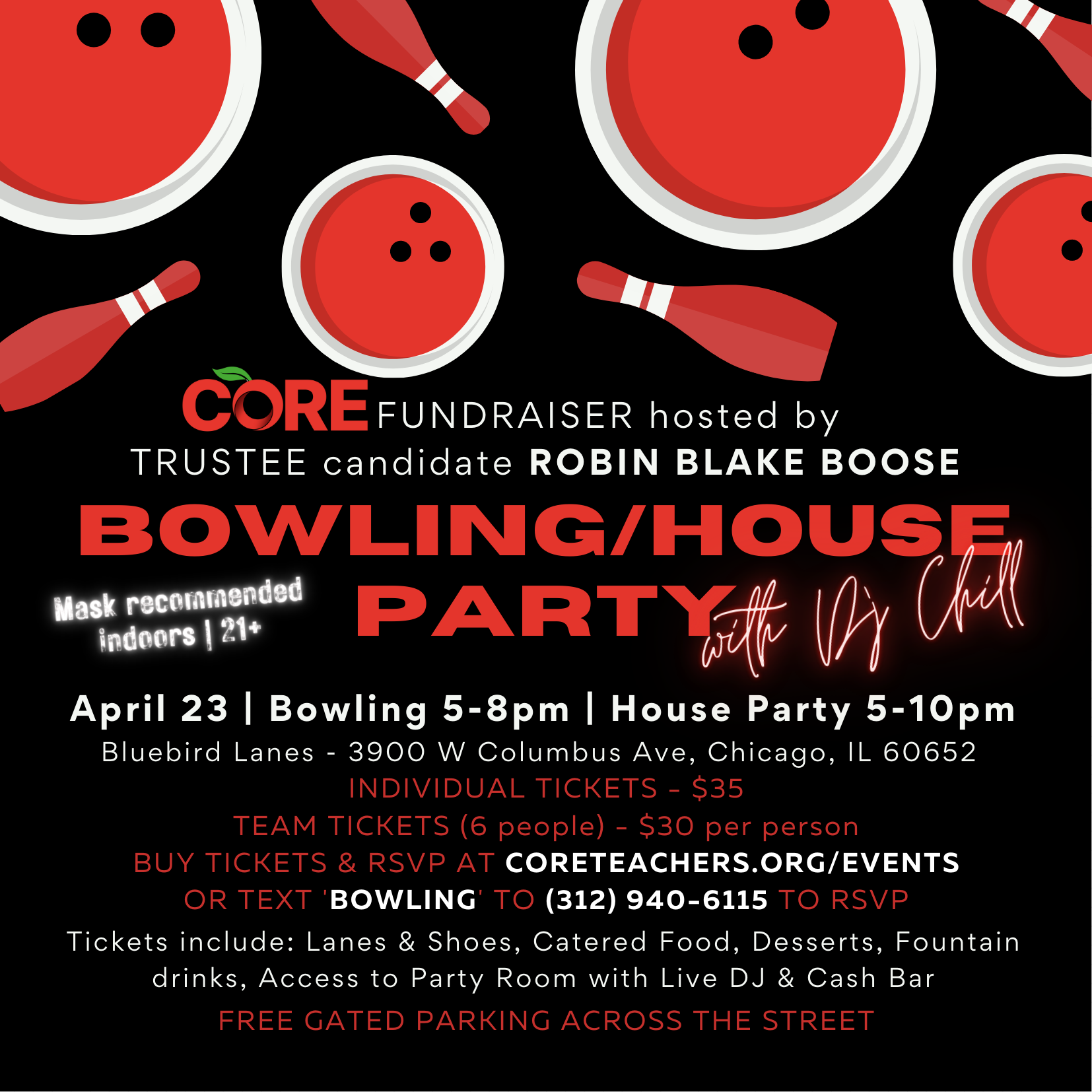 CORE Bowling and House Party Fundraiser - CORE: The Caucus of Rank-and ...