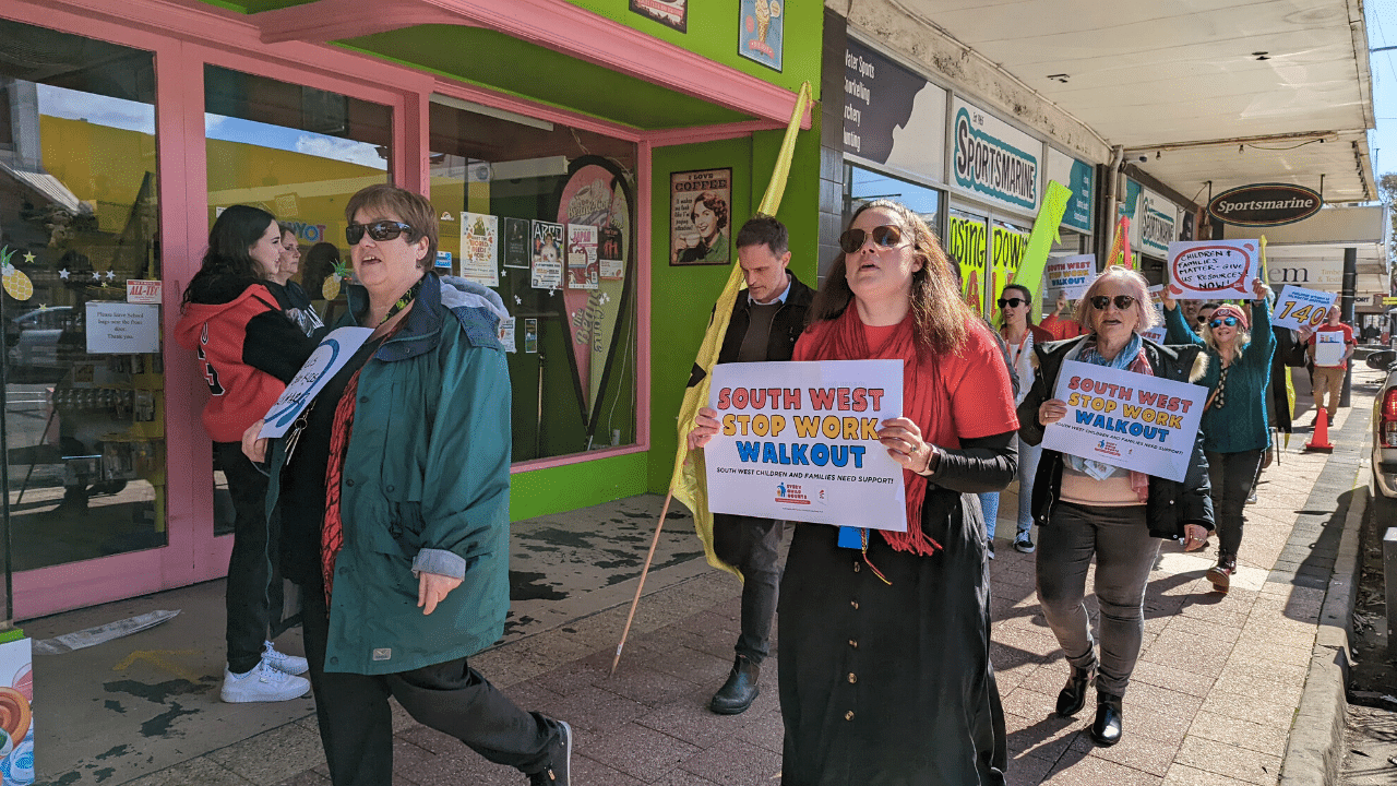 Bunbury Child Protection Workers Strike - CPSU/CSA News
