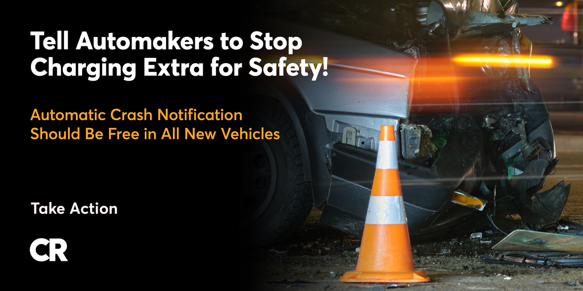 Automakers: Stop charging extra for safety!