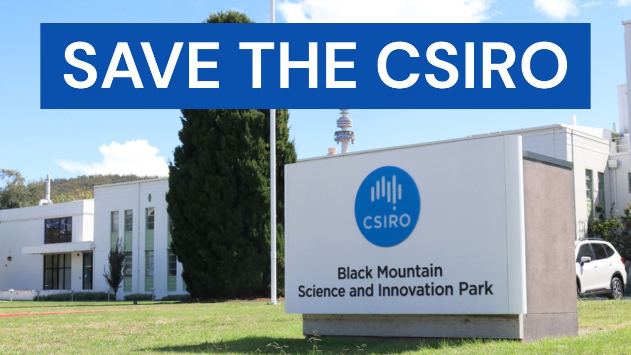 Save the CSIRO - David Pocock - Independent Senator for the ACT