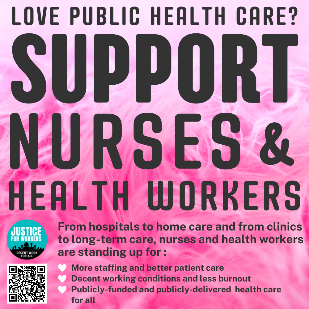 Show Your Support for Health Workers - Justice for Workers