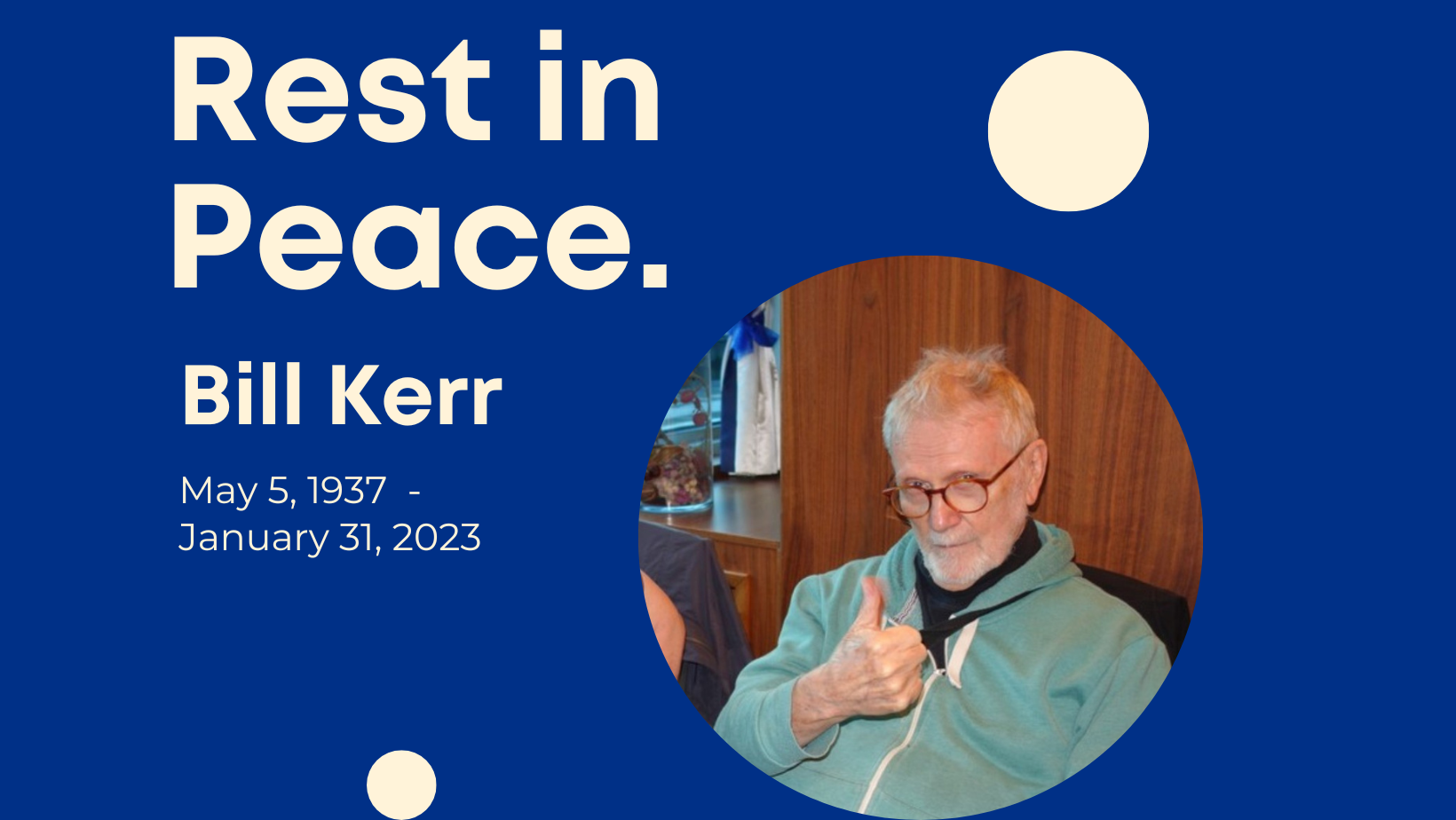 Rest In Peace Bill Kerr - Democrats Abroad