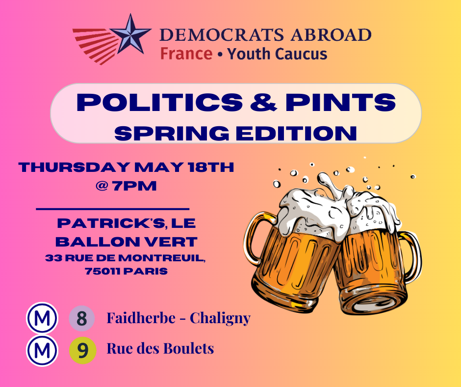 Politics & Pints: Spring Edition