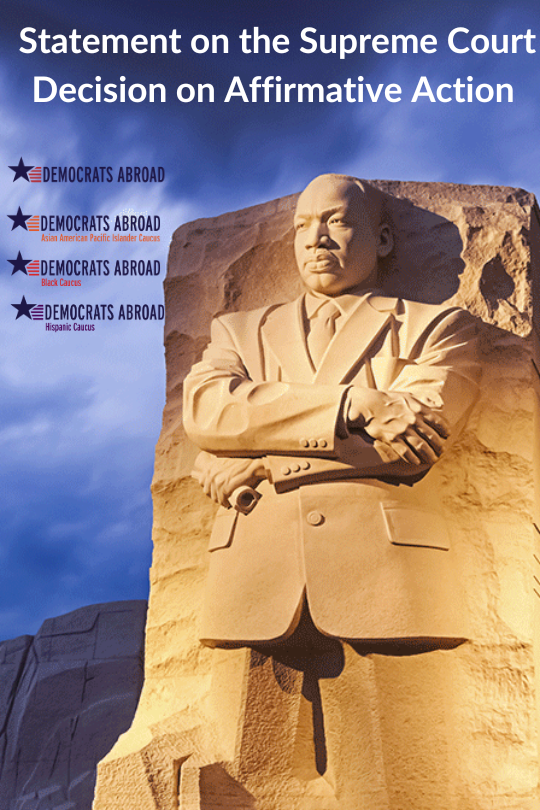 Statement on SCOTUS Affirmative Action Decision 2023 - Democrats Abroad