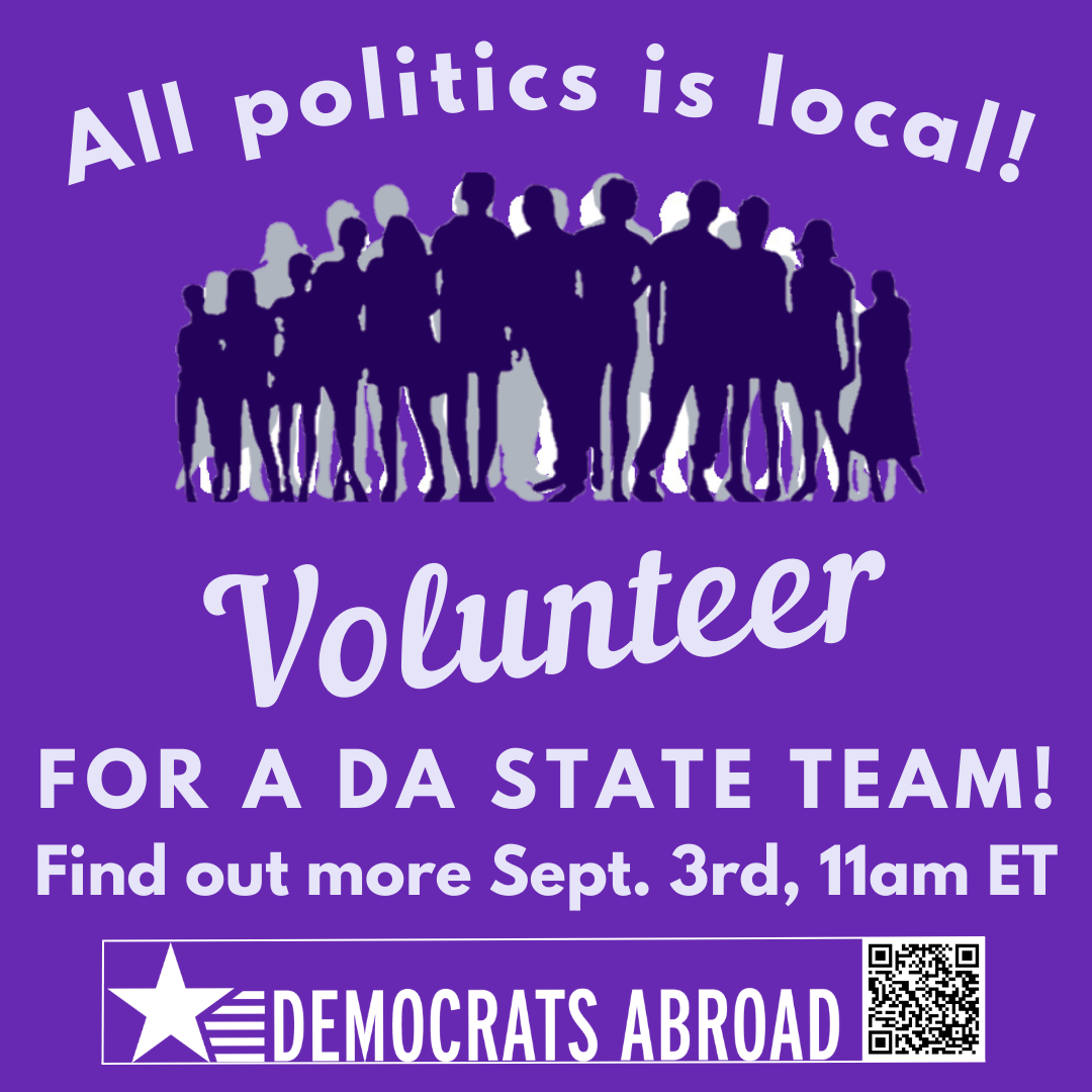 State Teams Volunteer Fair - Democrats Abroad
