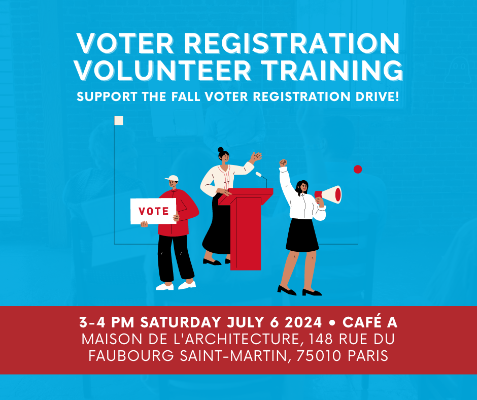 Voter Registration Volunteer Training - Democrats Abroad