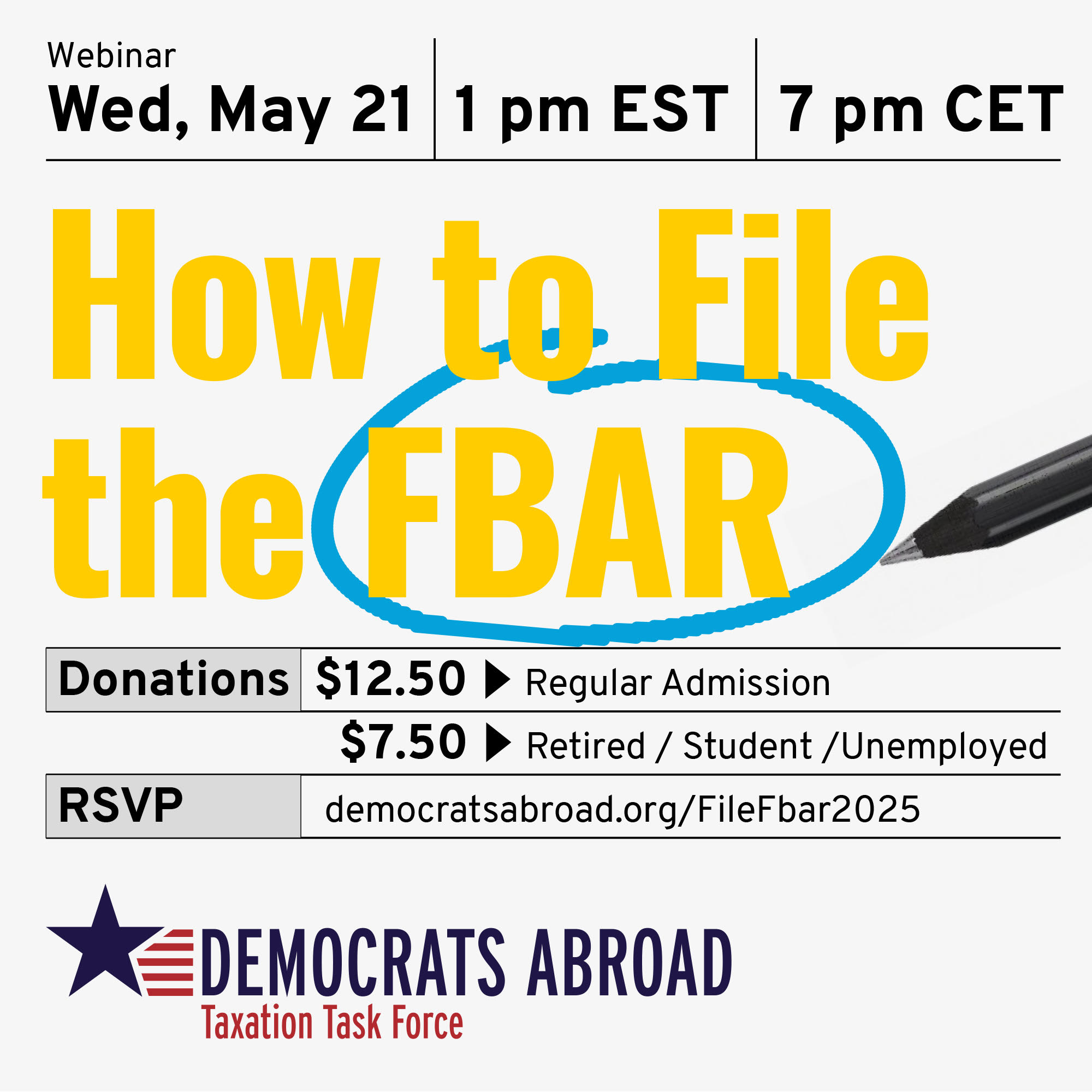 (RECORDING) How To File The FBAR