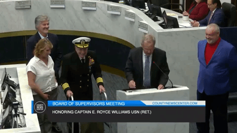 Honoring Captain Royce Williams - San Diego County District 5 ...