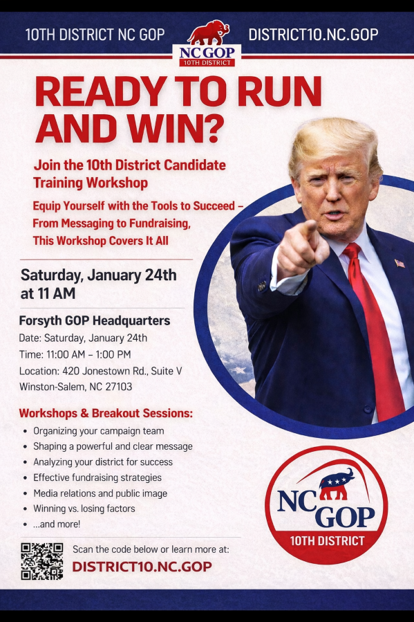 2026 Candidate Training Workshop - NC GOP Congressional District 10