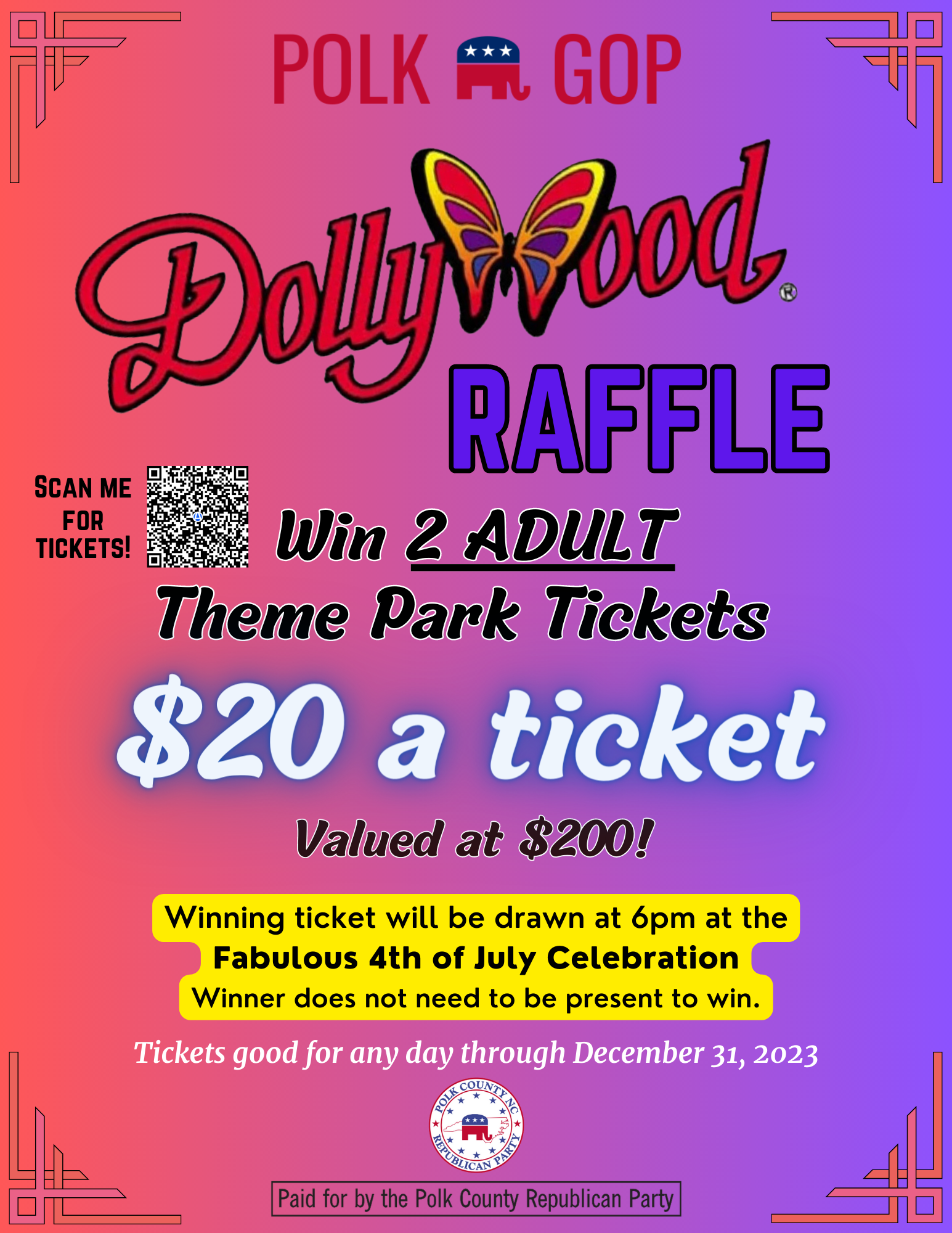 Dollywood Raffle - Polk County Republican Party