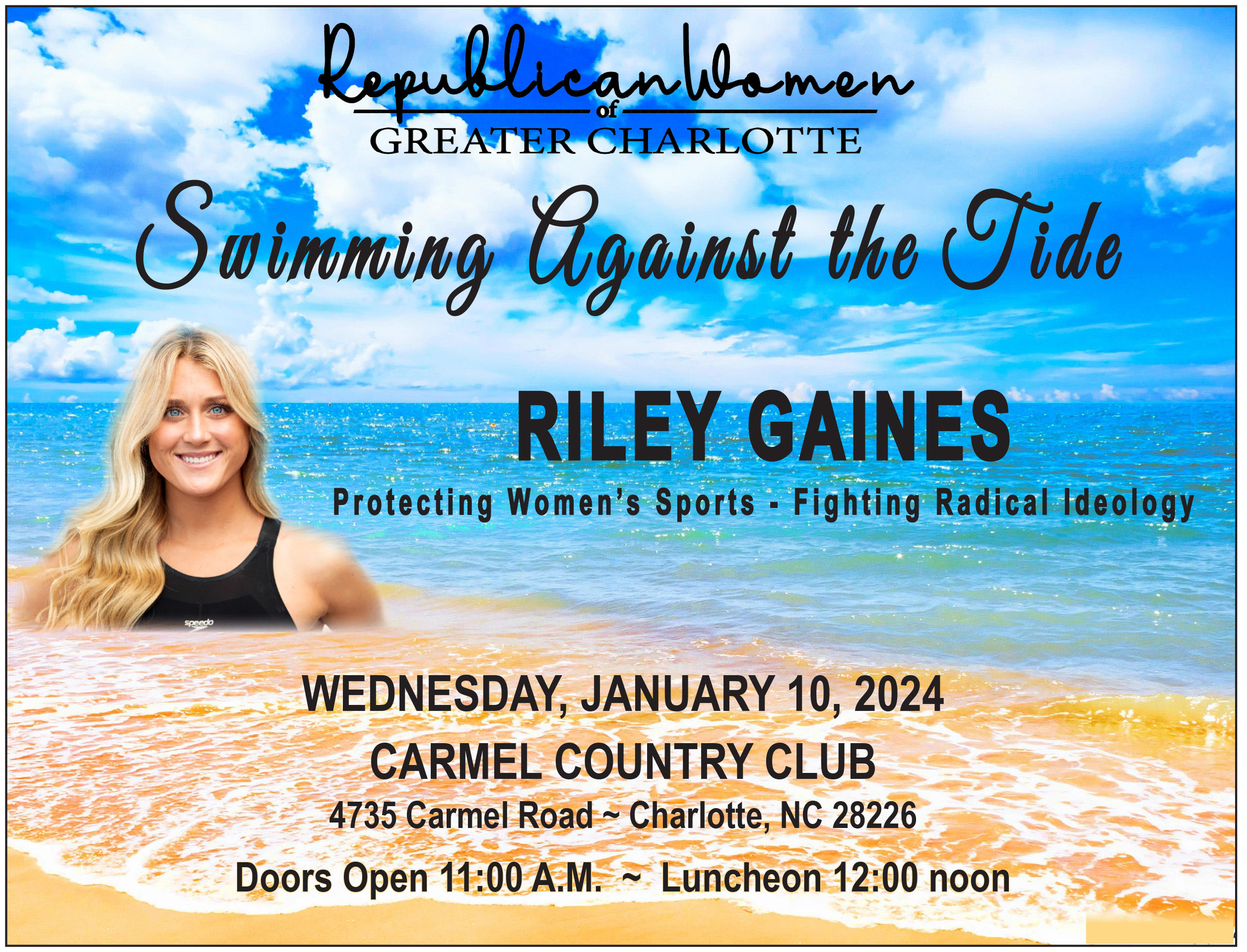 RWGC with Riley Gaines - Swimming Against the Tide - Mecklenburg County ...