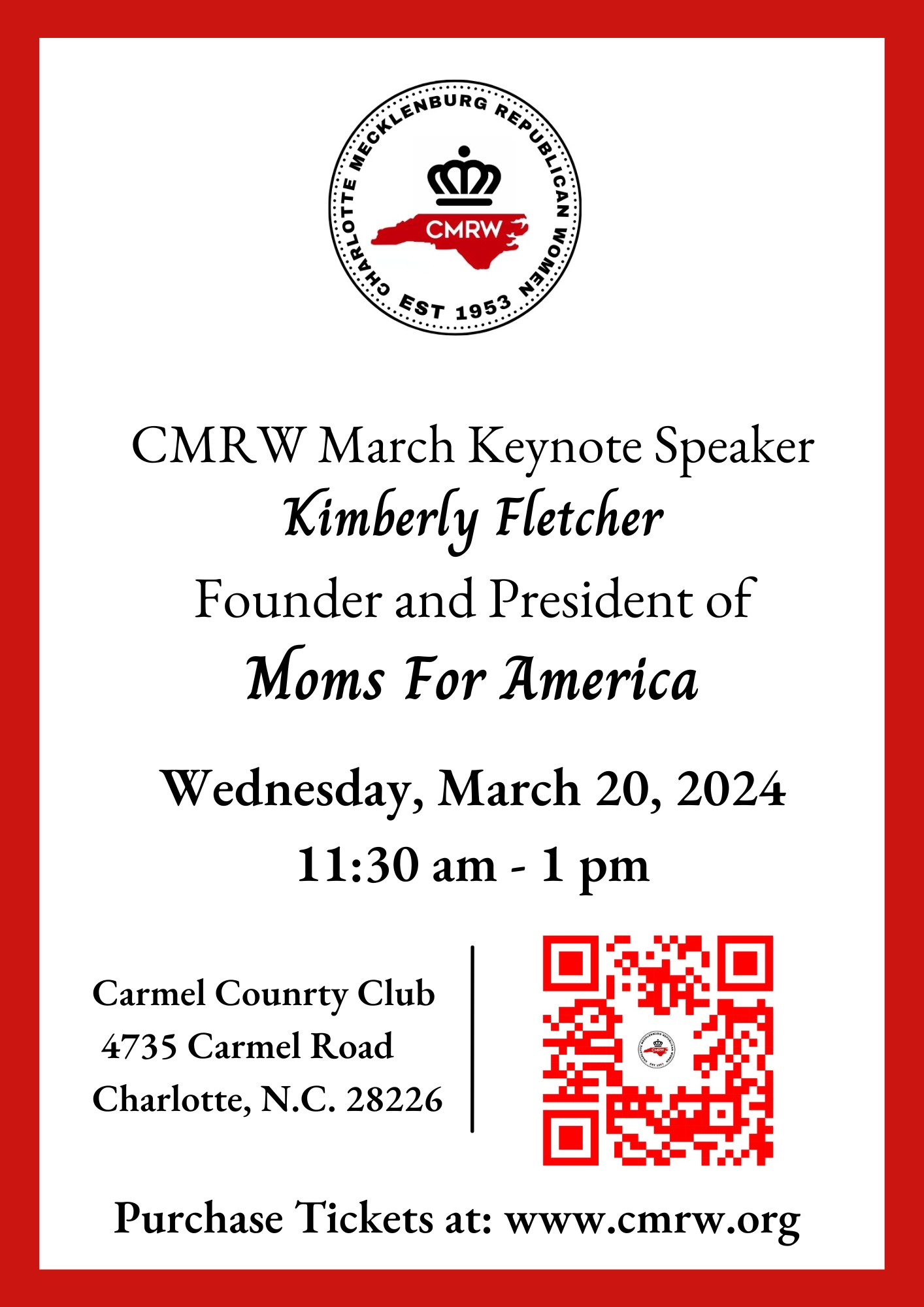 CMRW March Luncheon - Mecklenburg County Republican Party