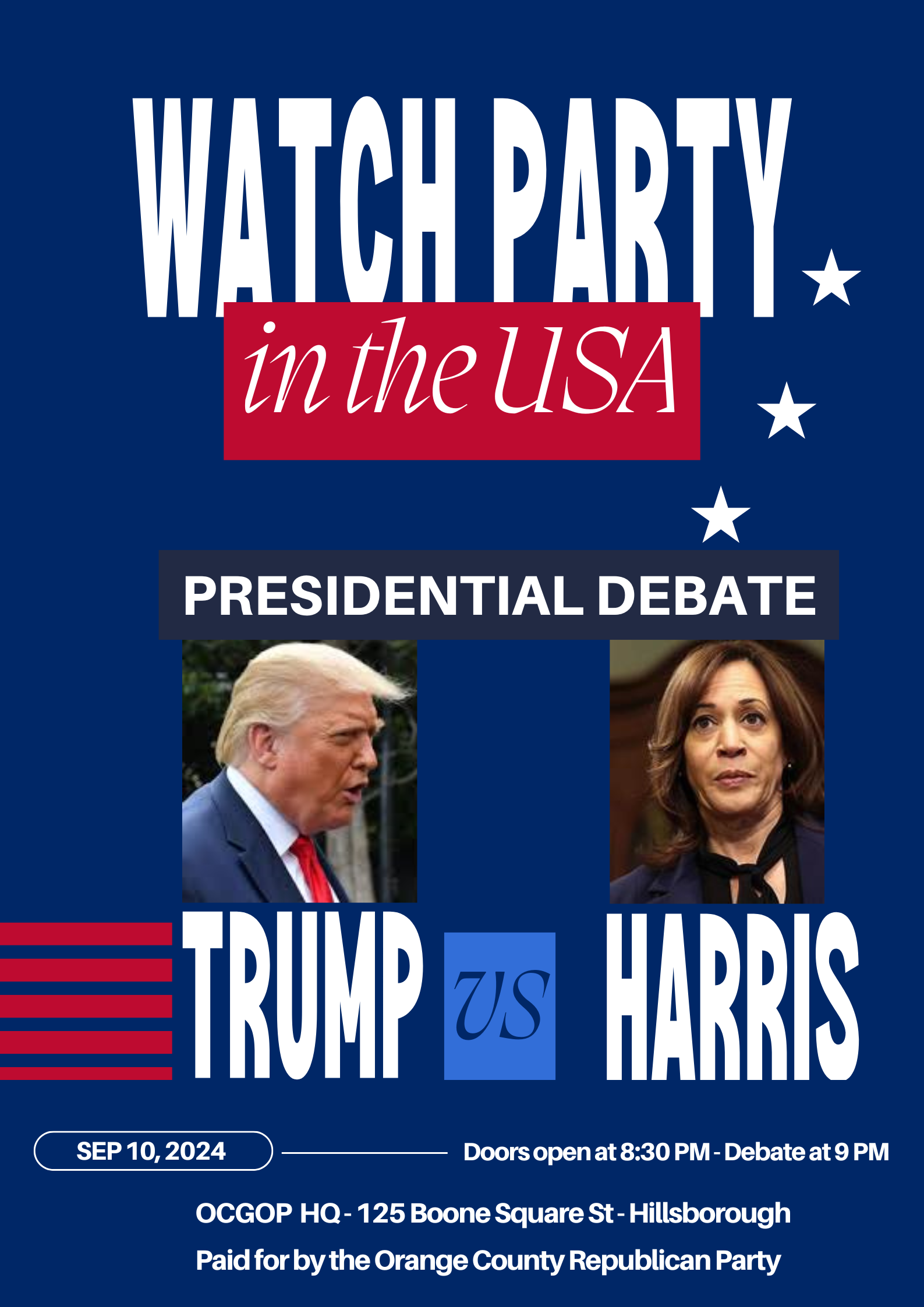 VP Debate Watch Party - Orange County Republican Party