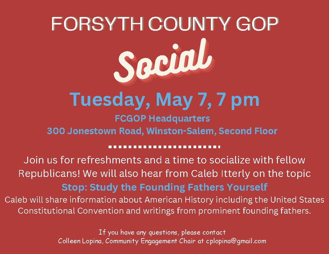 FCGOP May Social - Forsyth County Republican Party