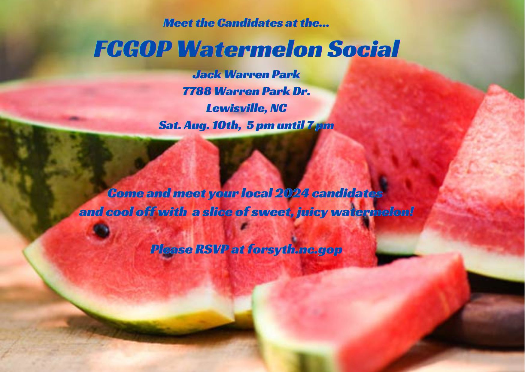 FCGOP Watermelon Social - Forsyth County Republican Party