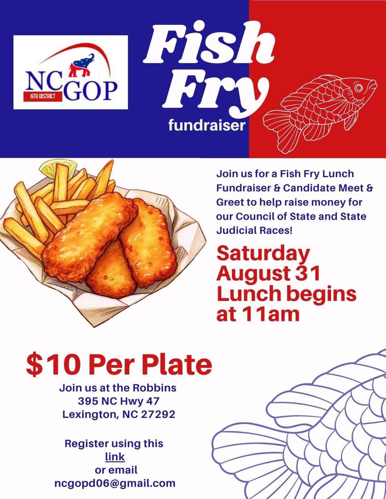 Fish Fry Fundraiser - Forsyth County Republican Party